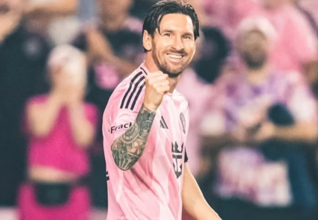 El particular festejo de Lionel Messi en la victoria del Inter de Miami ...