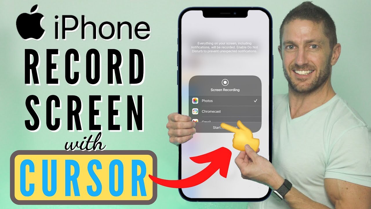 How to do iPhone Screen Record with MOUSE CURSOR (Easier than the Assistive Touch Method!)