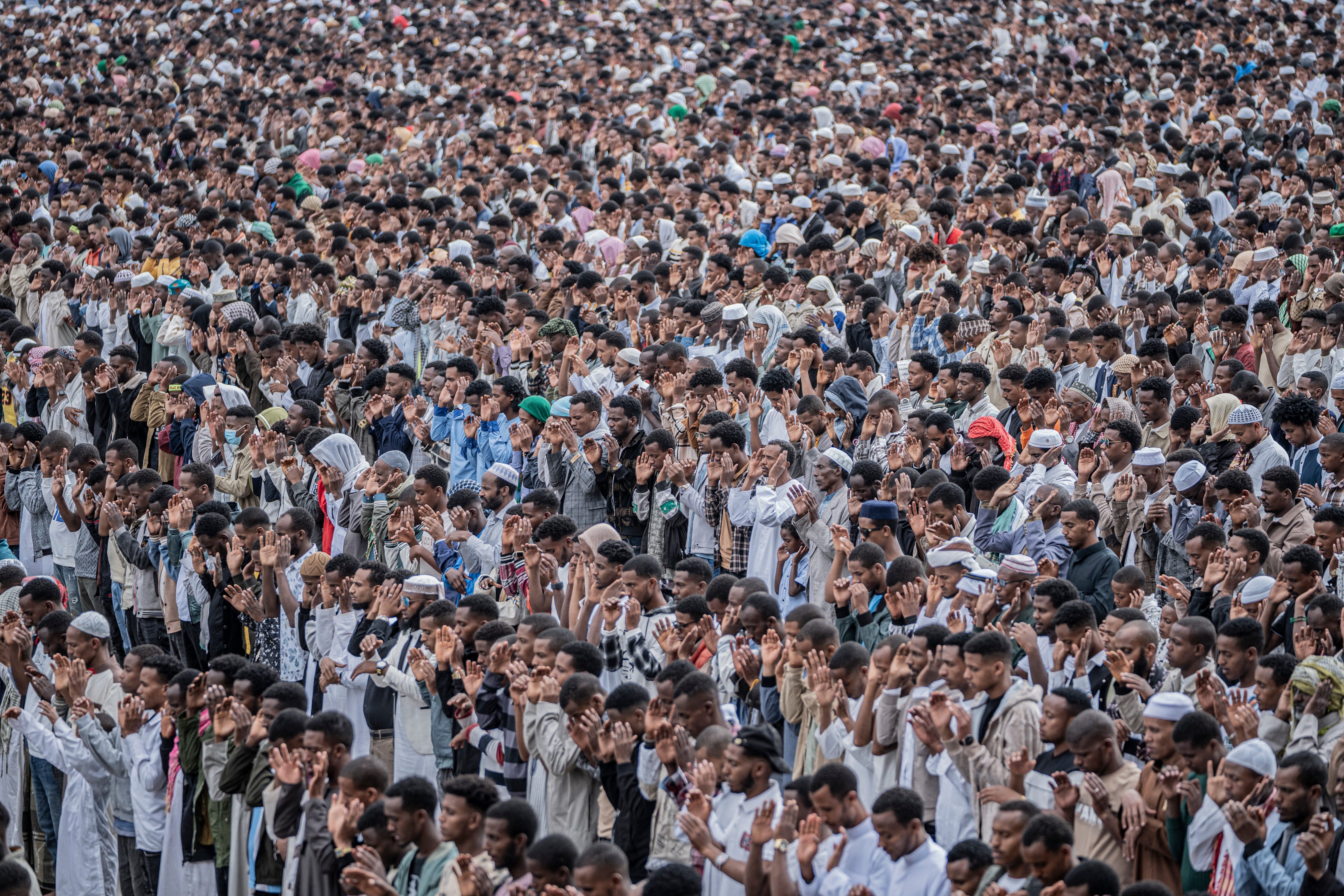 Muslims celebrate Eid al-Fitr, the end of Ramadan