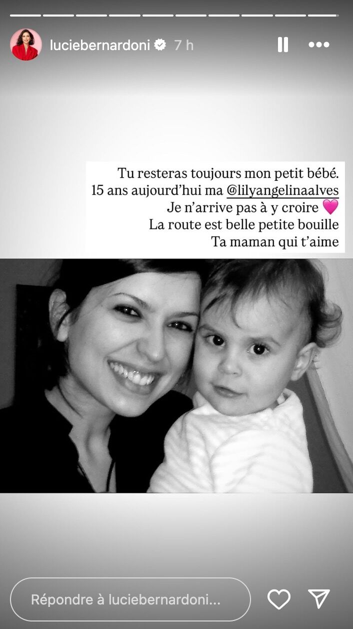 "Je n'arrive pas à y croire" : Lucie Bernardoni partage une rare photo avec sa fille Lily ...