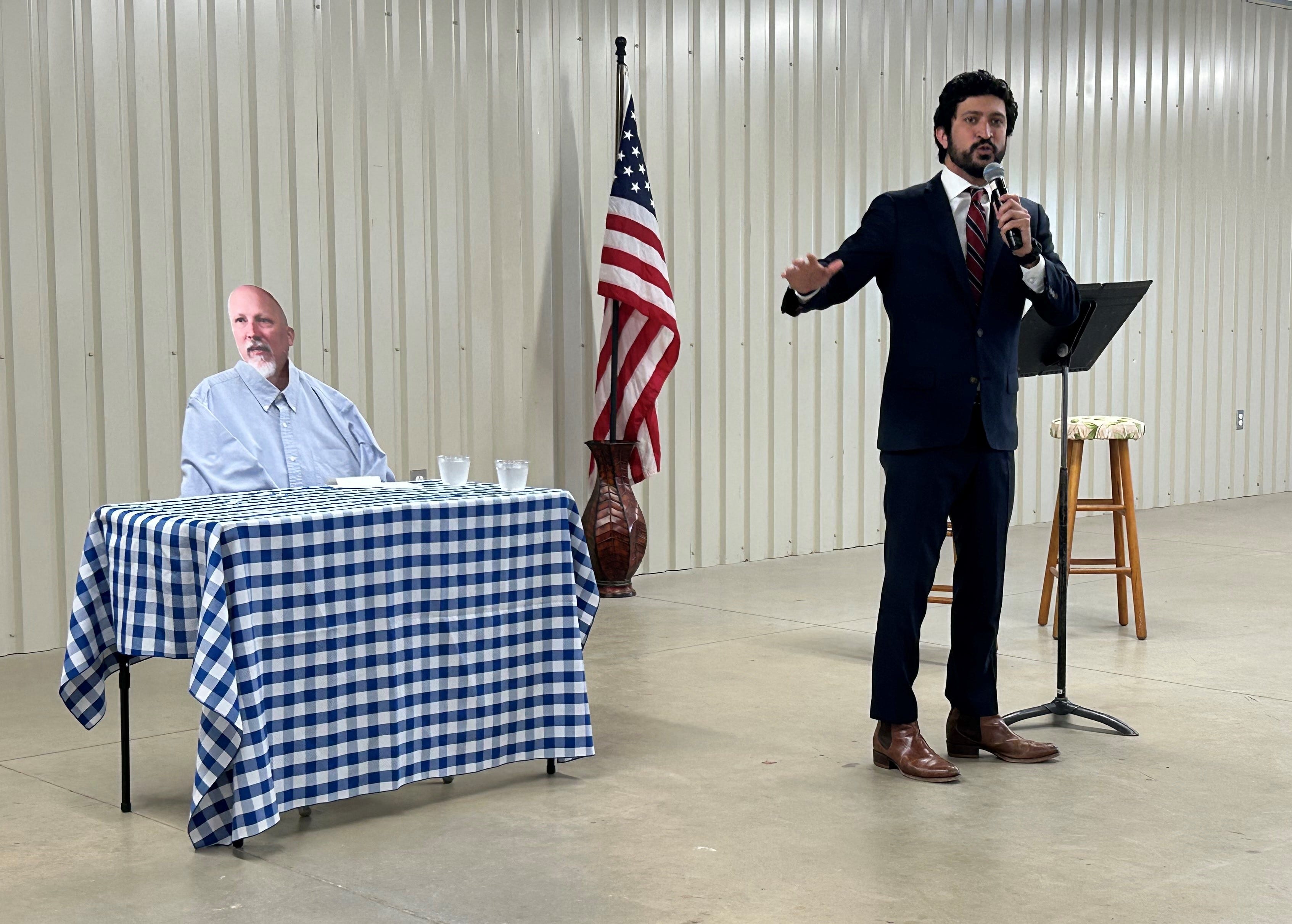 Democrat Greg Casar ventures into Republican Chip Roy's district for ...