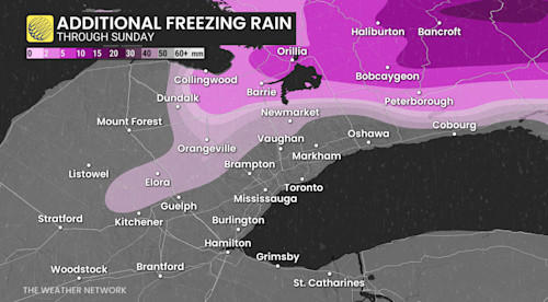 Ontario town in state of emergency as potent ice storm persists Sunday