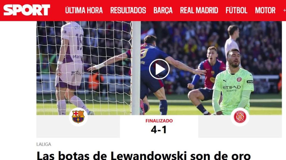 "Buty Lewandowskiego są zrobione ze złota". Hiszpanie w euforii po ...