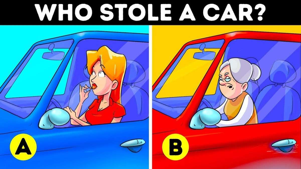Brain Teaser IQ Test: Spot Who Stole The Car? Only 1% Observant Answer ...
