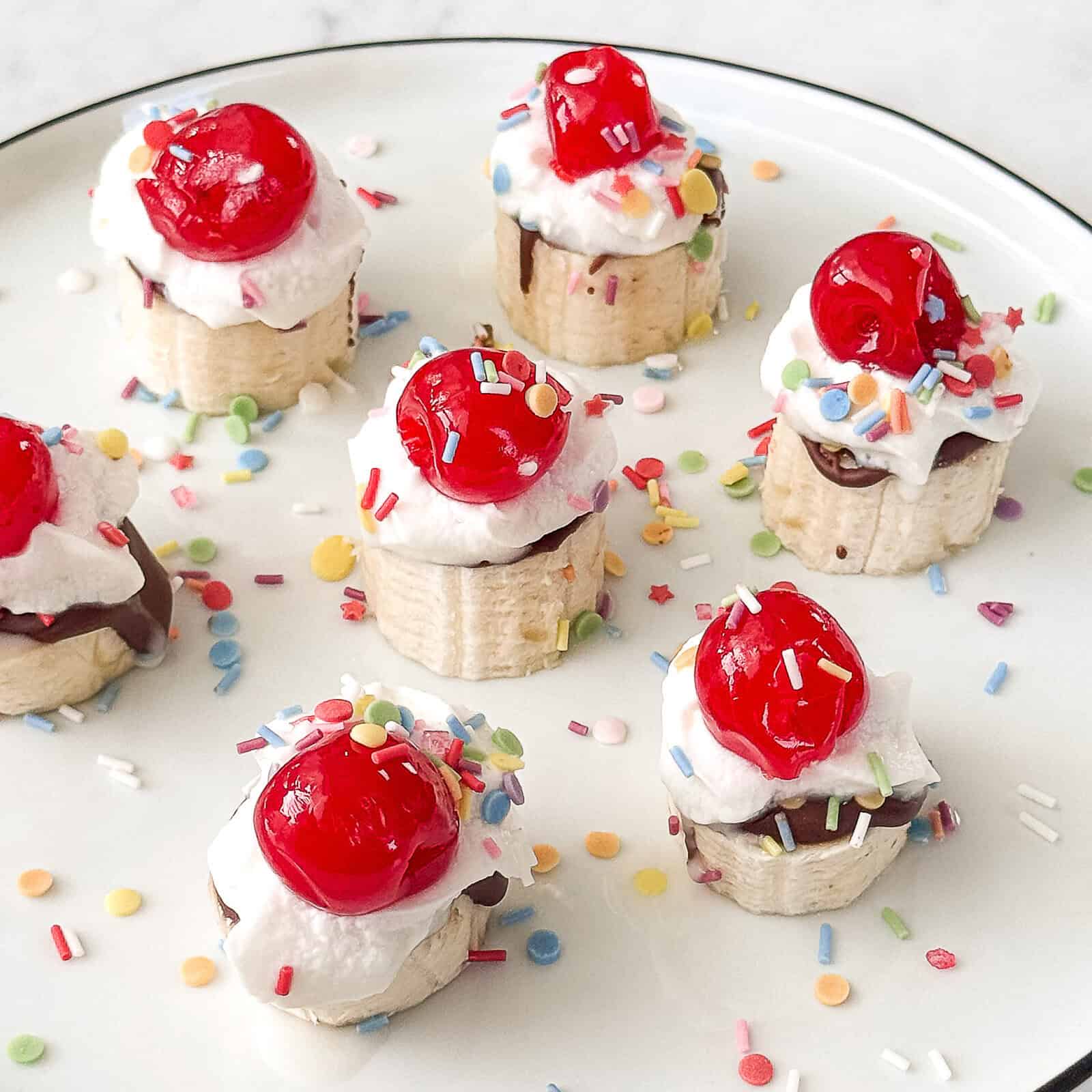 Banana Split Bites
