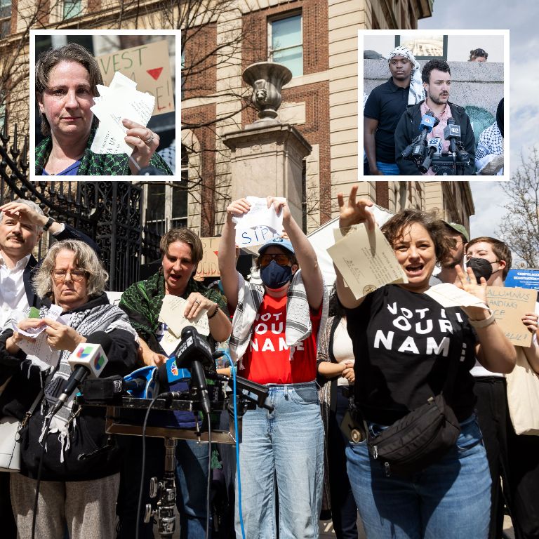 Columbia U. grads tear up diplomas to protest school, Mahmoud Khalil ...