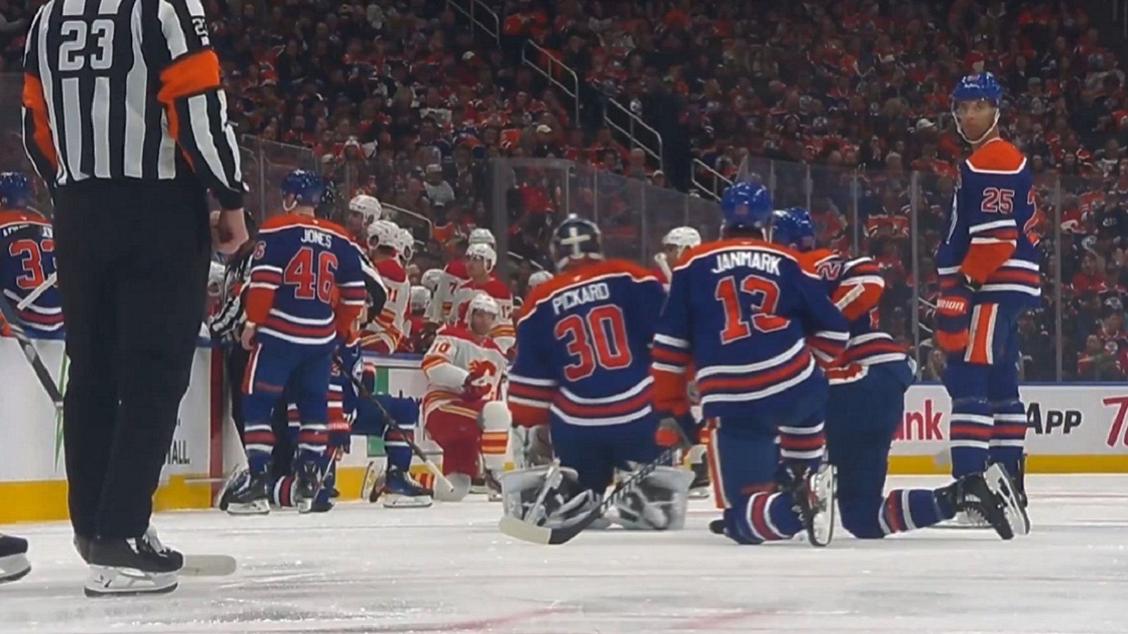 Oilers release statement regarding Saturday night’s medical emergency.