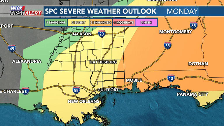 First Alert: Strong to severe storms Monday