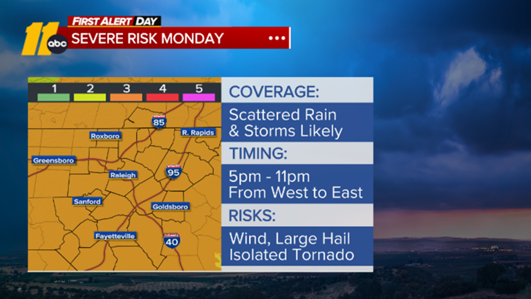 Damaging winds, hail, isolated tornado and flooding possible; Severe thunderstorm Watch in effect
