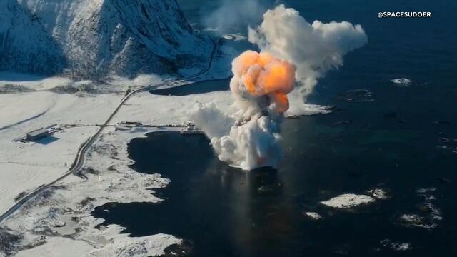 Rocket crashes seconds after launch