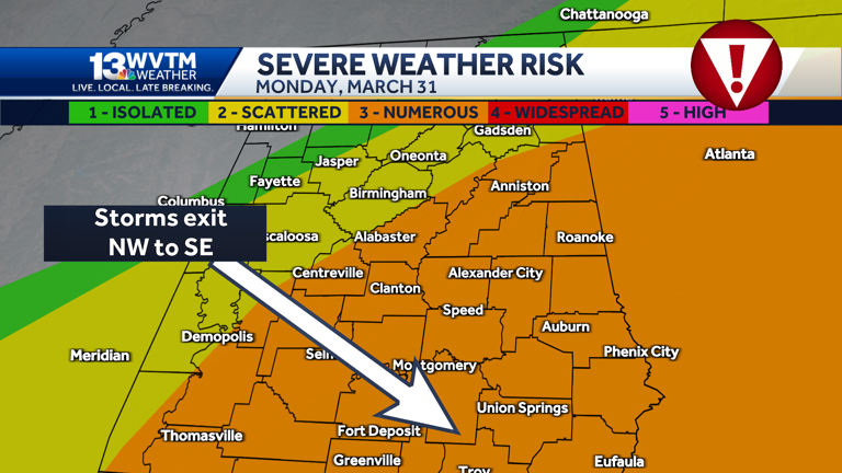 Severe storms, tornadoes possible during Monday commute
