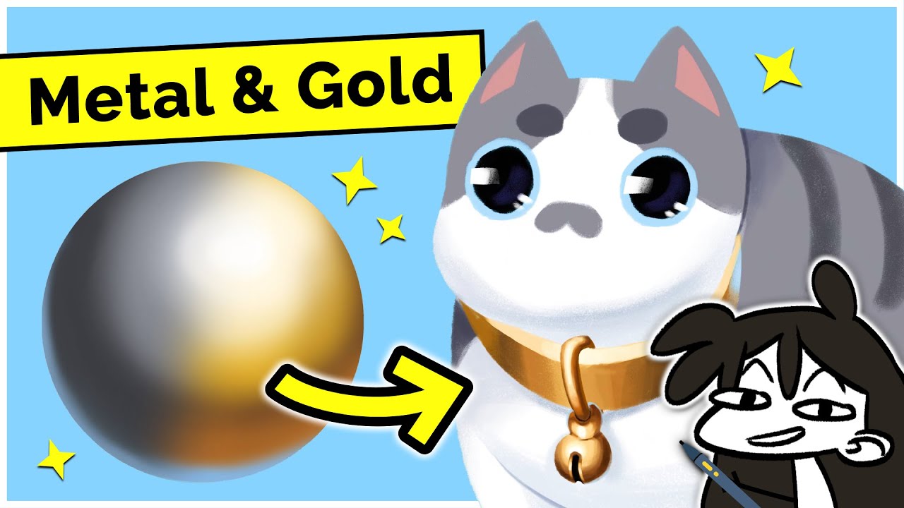 How to Render Metal & Gold | Digital Art Tutorial
