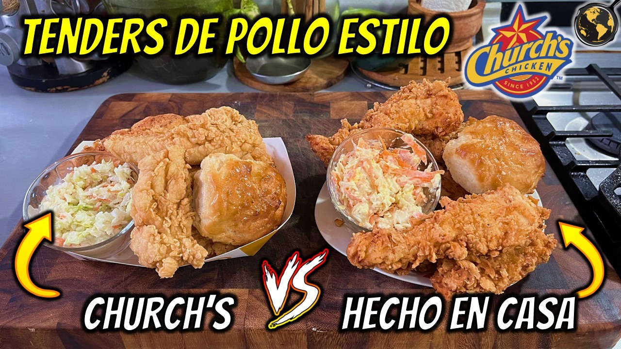 Como Hacer Tenders de Pollo Frito SUPER Crujientes estilo CHURCH'S ...