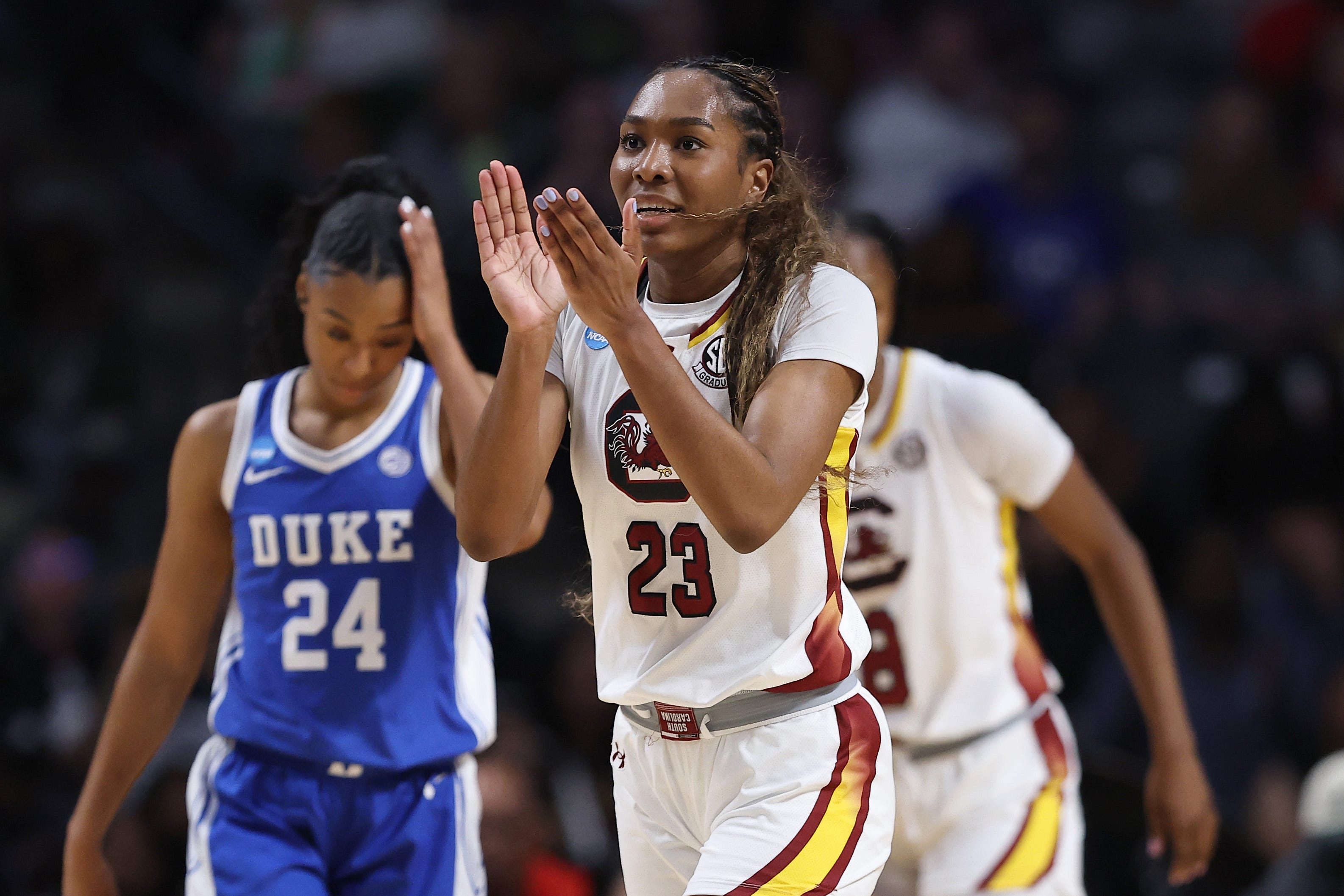 South Carolina vs. Duke women's basketball score: Gamecocks escape to ...