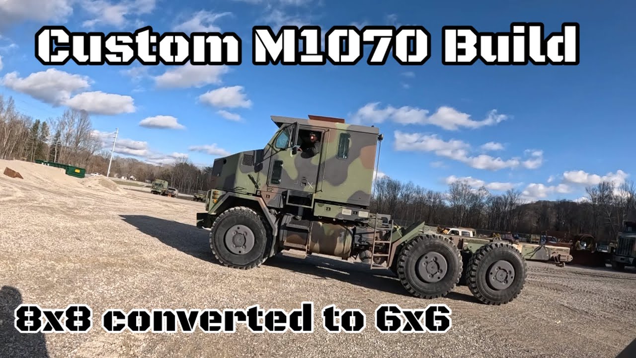 Military Beast Transformed! Converting an Oshkosh M1070 from 8x8 to 6x6