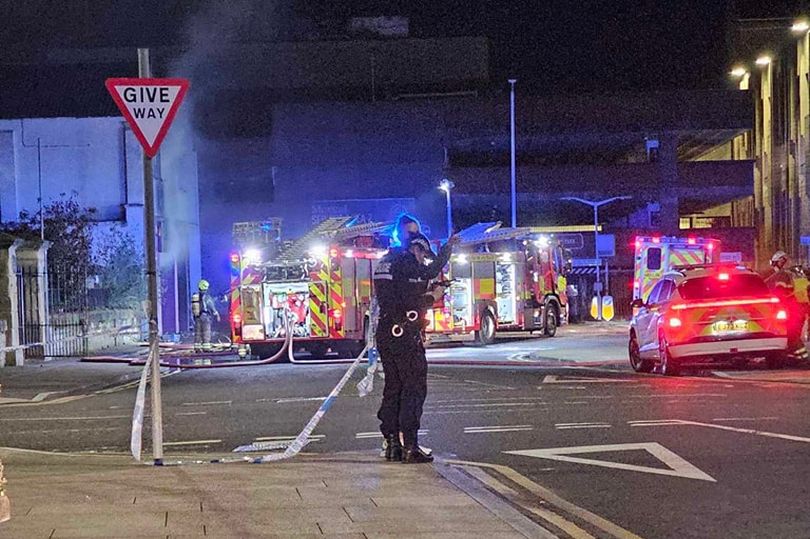 Huge fire rips through building on Scots high street as emergency ...