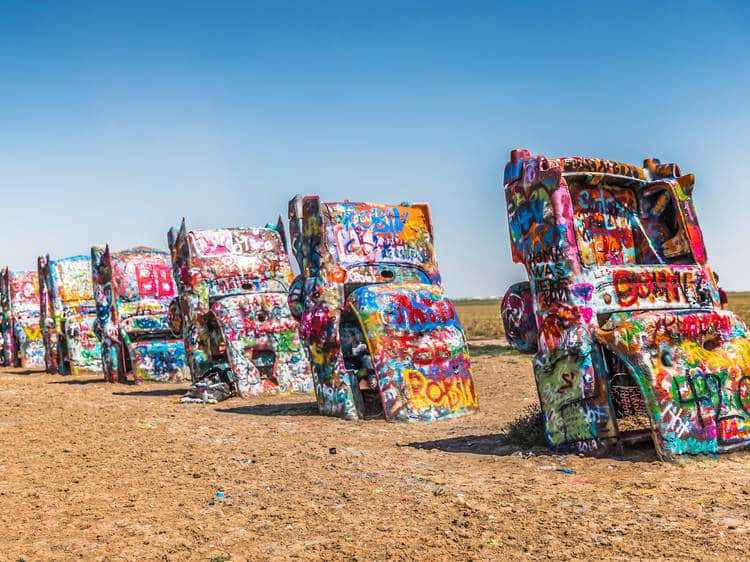 Leave your mark at Cadillac Ranch to celebrate 100 years of Route 66