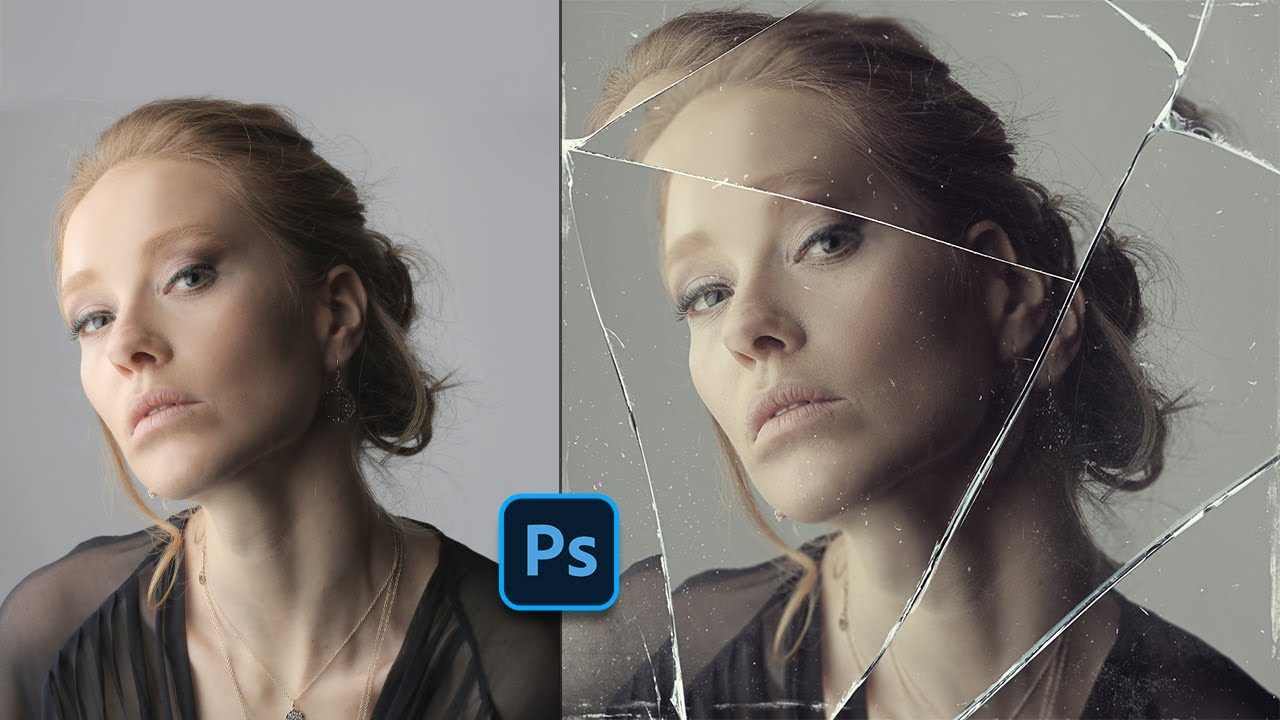 Broken Mirror Effect (PSD included) - Photoshop Tutorial