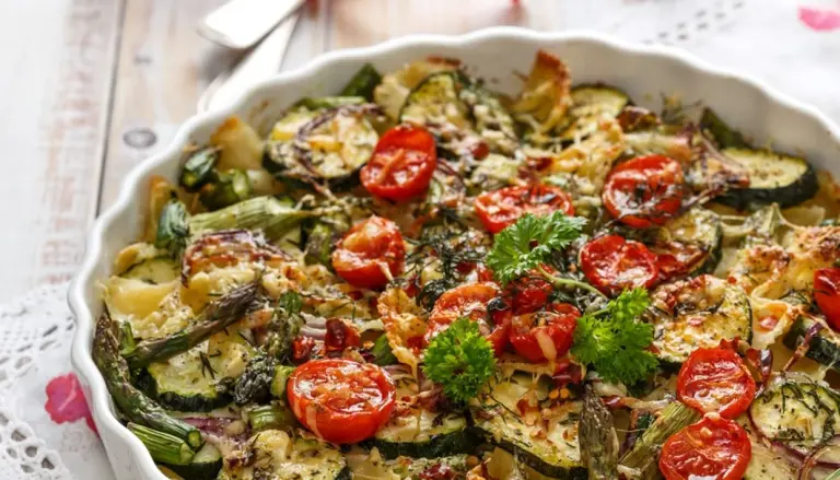 Tian de courgettes et tomates cerises