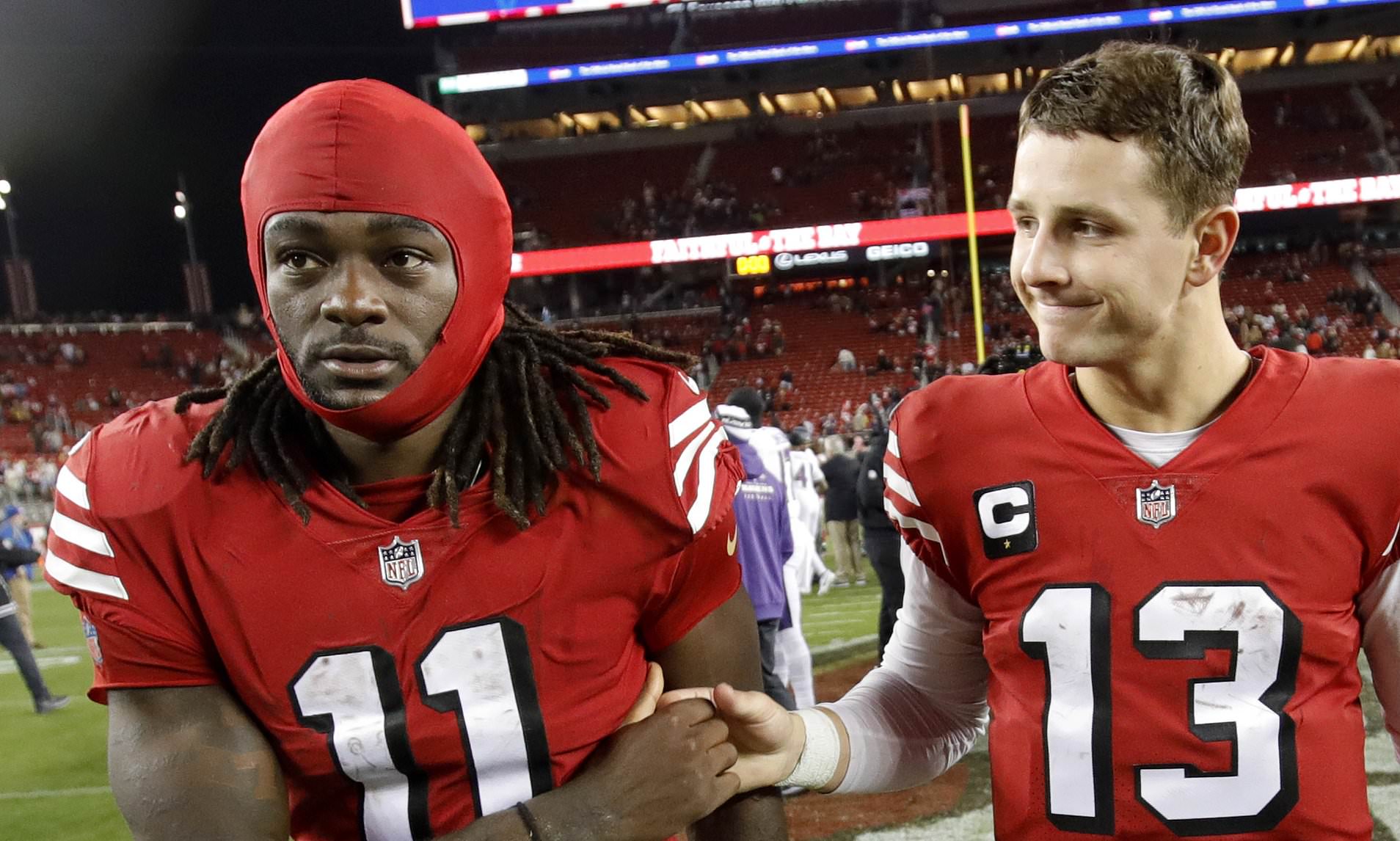 San Francisco 49ers make decision on $120m star receiver Brandon Aiyuk ...