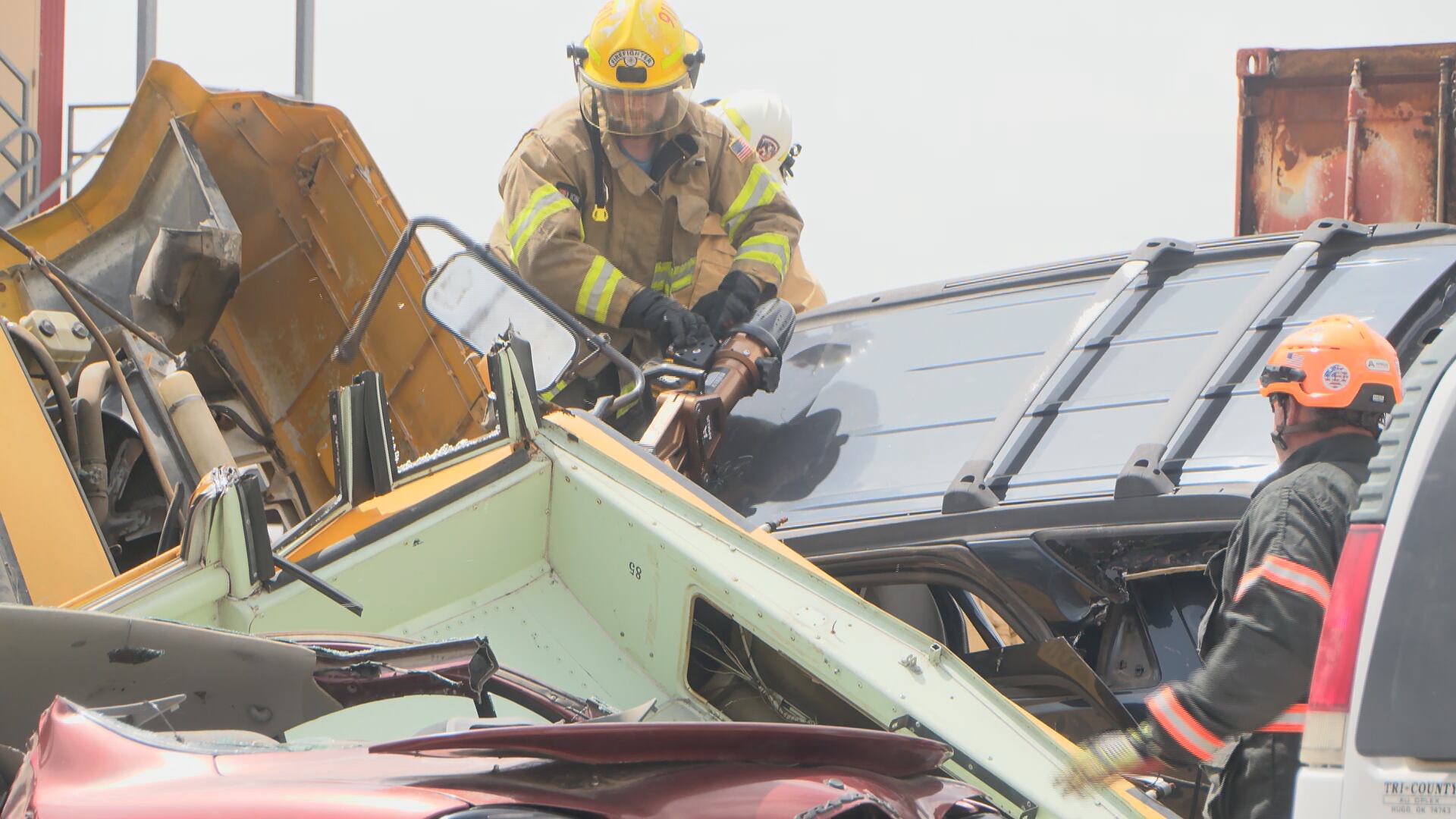 Volunteer first responders and firefighters train ahead of fire season