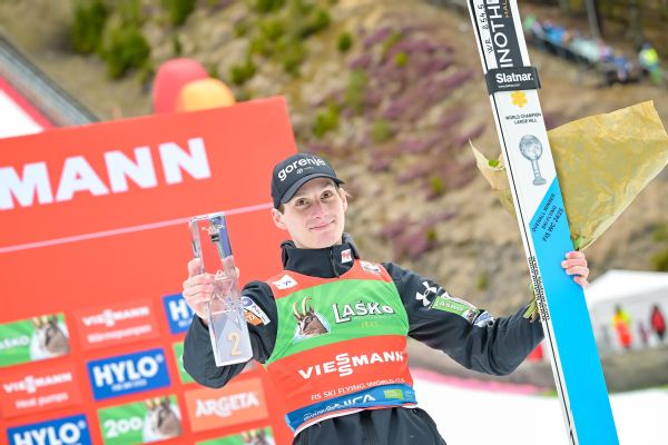 Domen Prevc sets world record in ski jumping