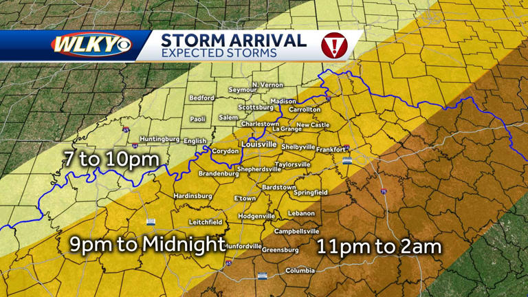 When will storms hit your area? An approximate timeline of severe ...