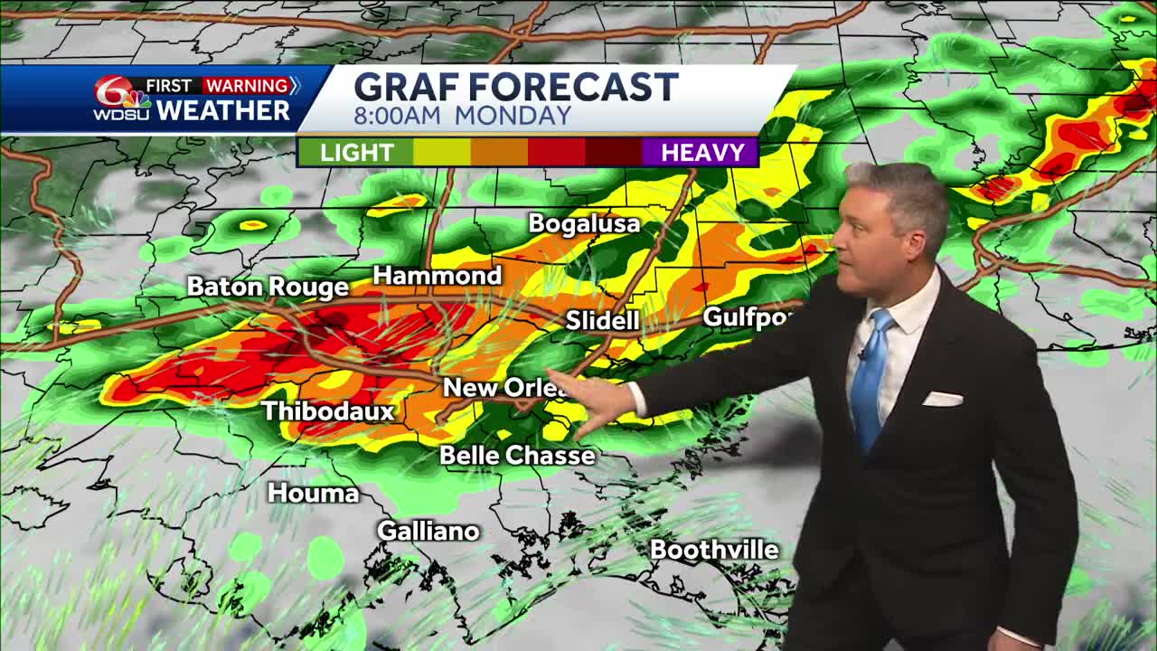 Tracking a line of strong possibly severe storms, a Weather Impact Day