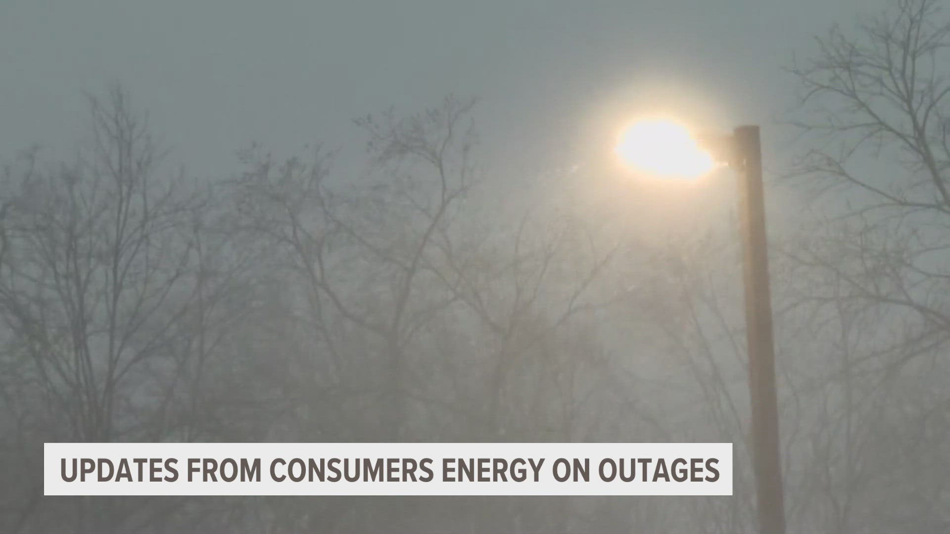 Consumers Energy delivers update on power outages