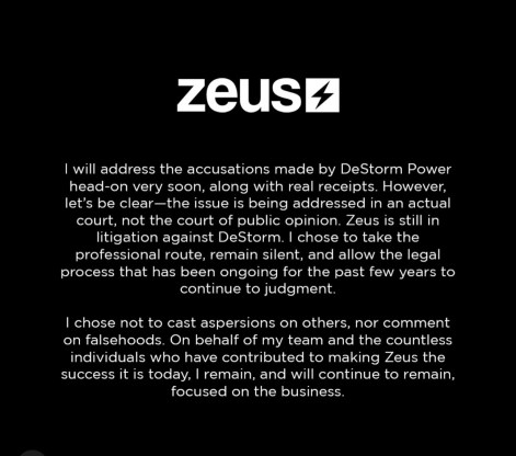 Zeus Co-Founder Lemuel Plummer Responds to DeStorm Power’s Allegations ...