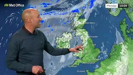 Met Office Monday Morning Weather Forecast 31/03/2025
