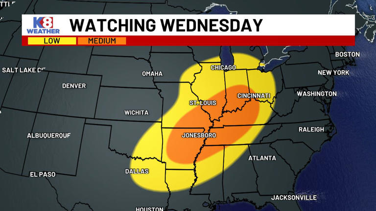 First Alert Weather: Severe storms expected Wednesday