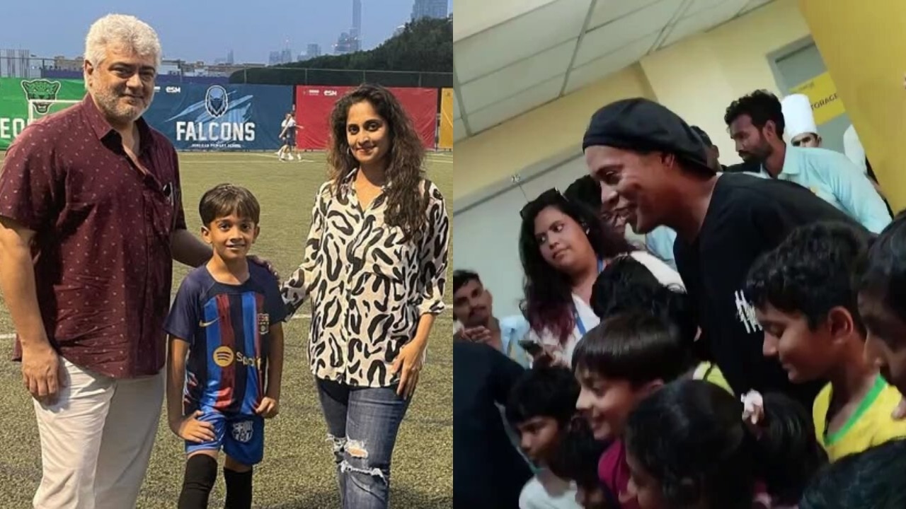 Watch: Ajith Kumar's son Aadvik's fanboy moment with football legend ...