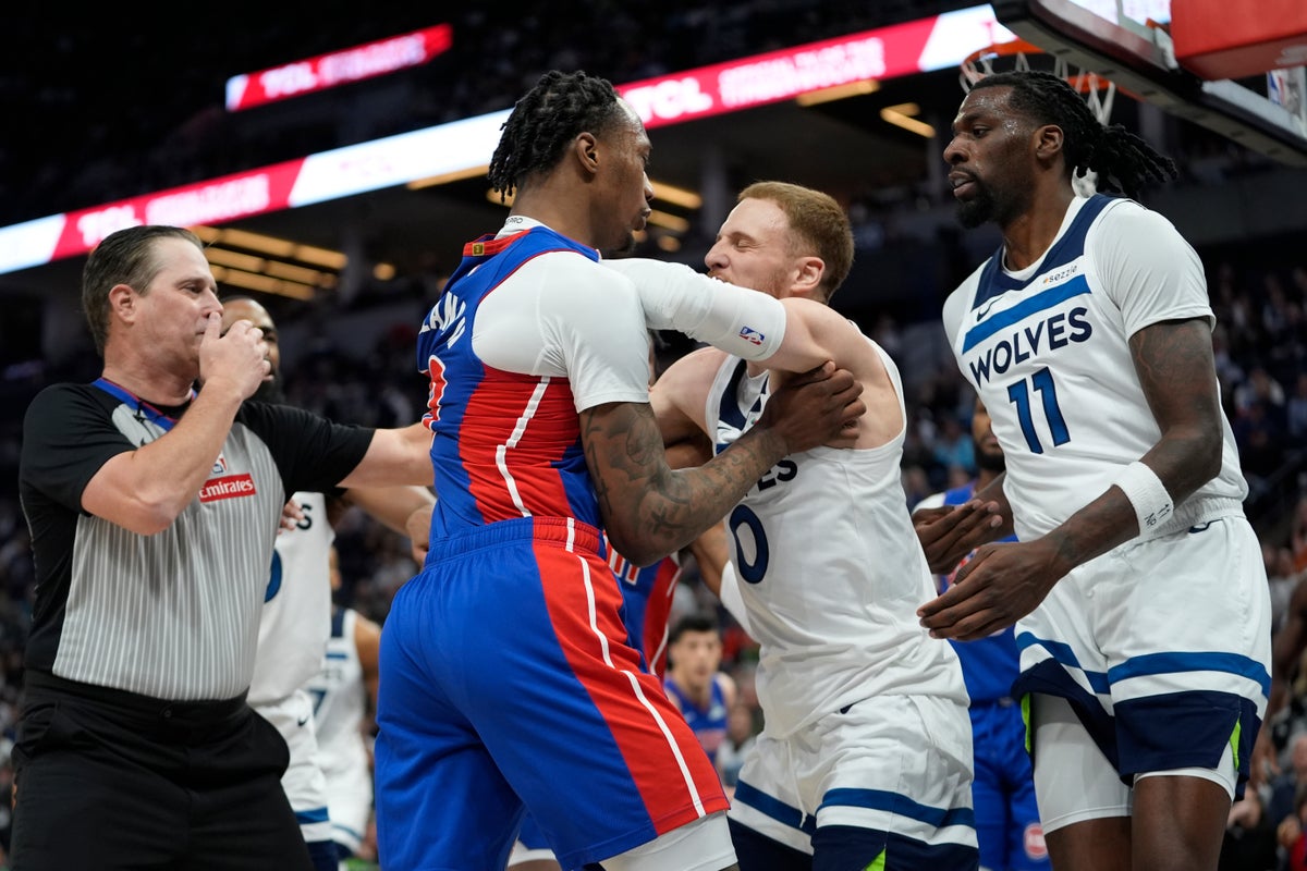 Five players and two coaches ejected after heated brawl during NBA clash