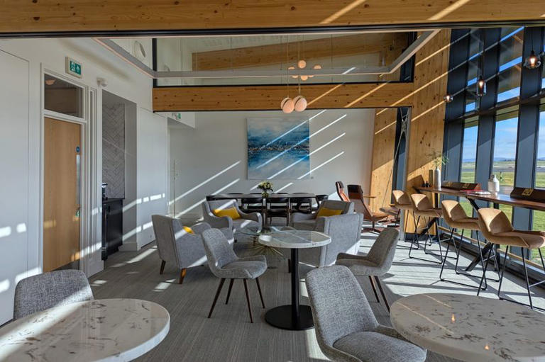 I visited a private terminal in Manchester Airport and was driven to my ...