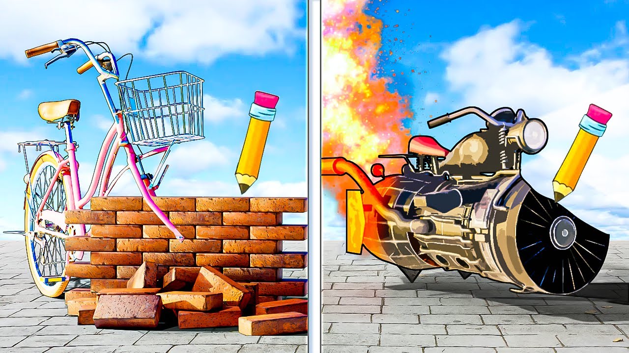 Any Vehicle You Draw Comes to Life in Scribble Rider—Animated Wheels