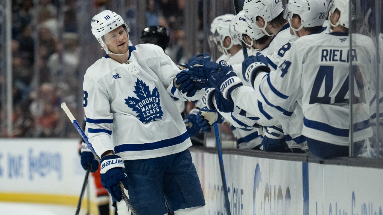 Steven Lorentz plays hero as Maple Leafs squeak by Ducks