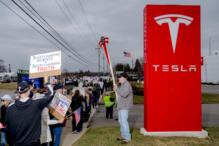 The Tesla Takedown movement started with a Bluesky post and an '80s actor