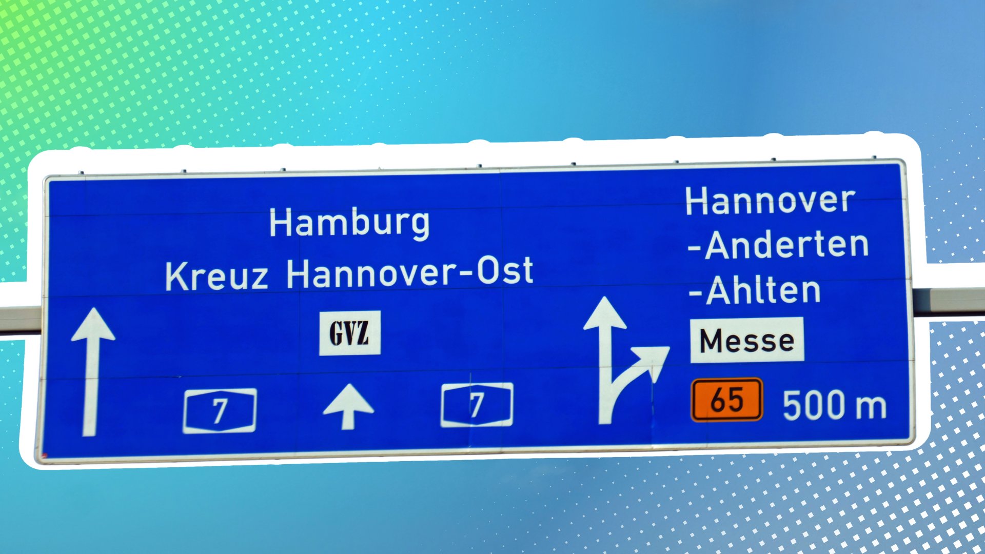 GVZ-Schild an der Autobahn: Viele Autofahrer sind ahnungslos – und das ...