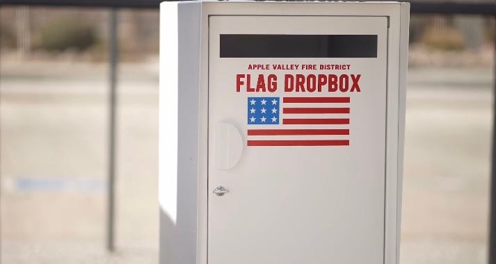 Retire American flags 'the right way' with the Apple Valley Fire ...