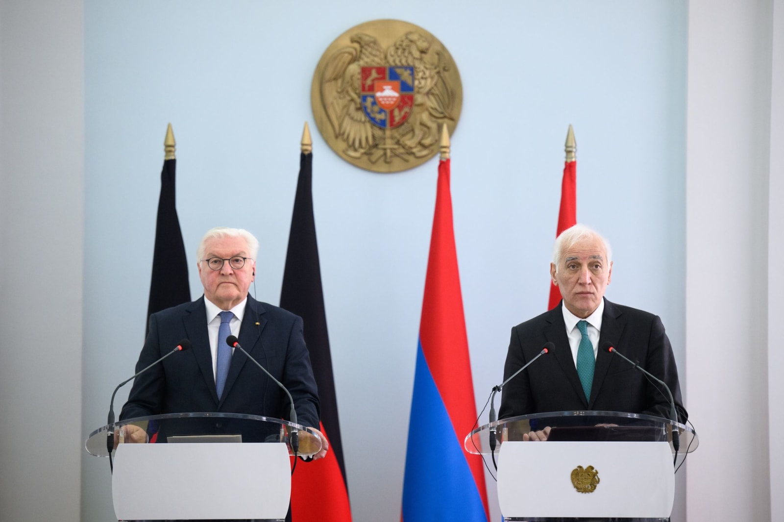 German president welcomes Armenia's pro-EU shift in 'historic' visit
