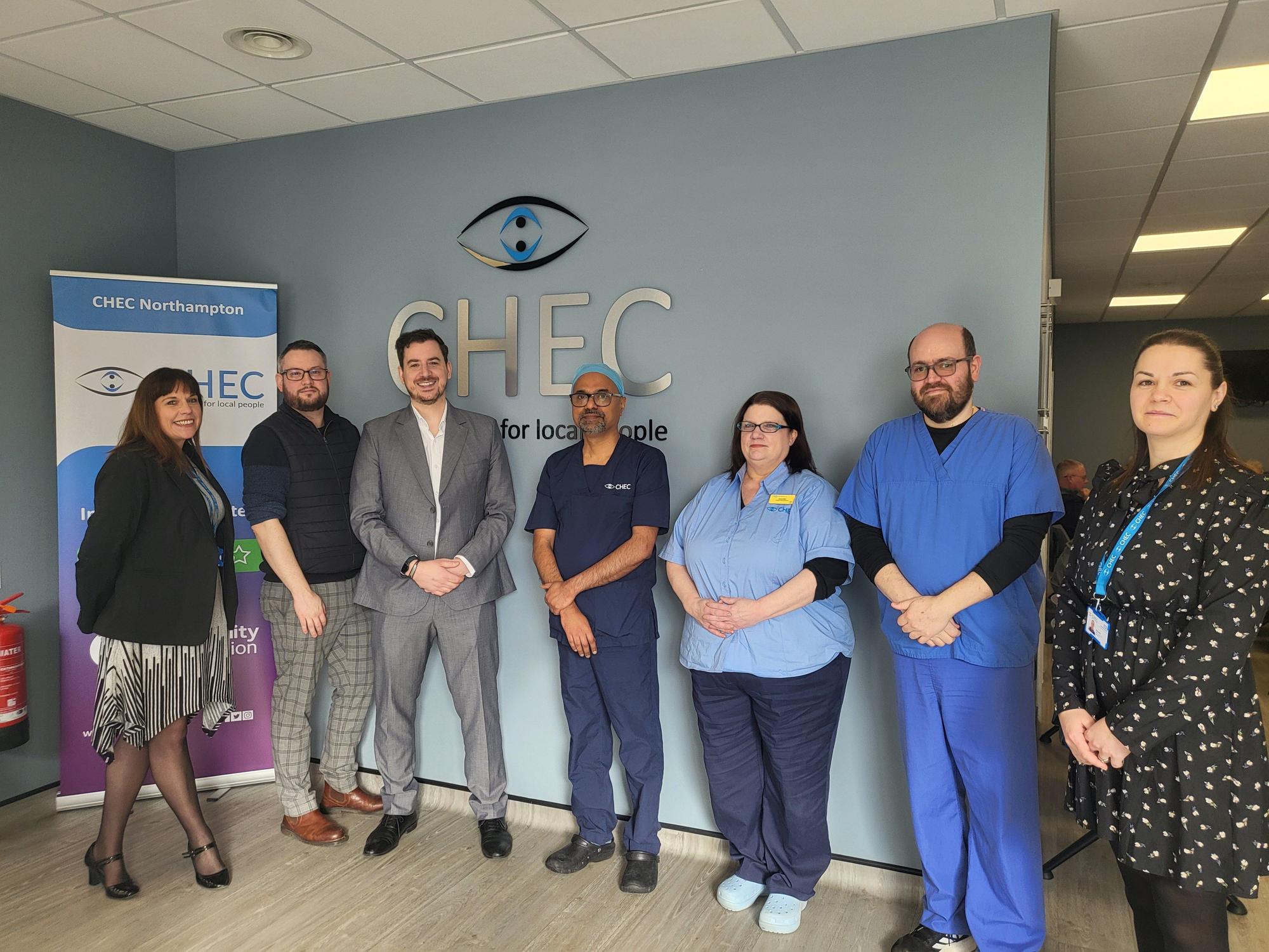 MP visits Northamptonshire community healthcare clinic