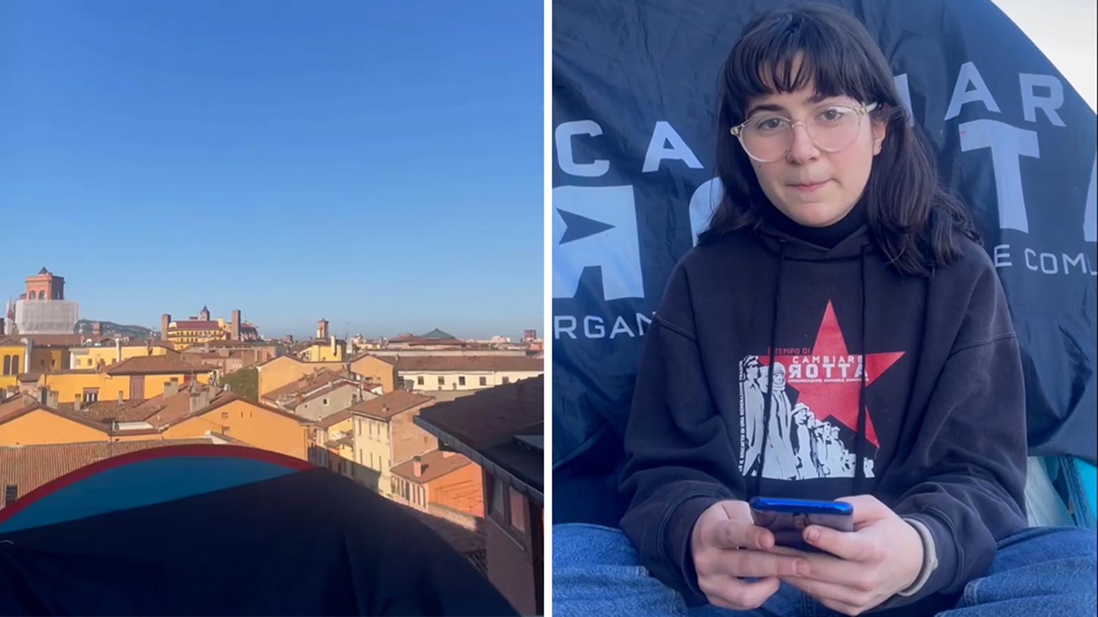 La protesta: 3 attivisti sul tetto del dipartimento di matematica di Unibo