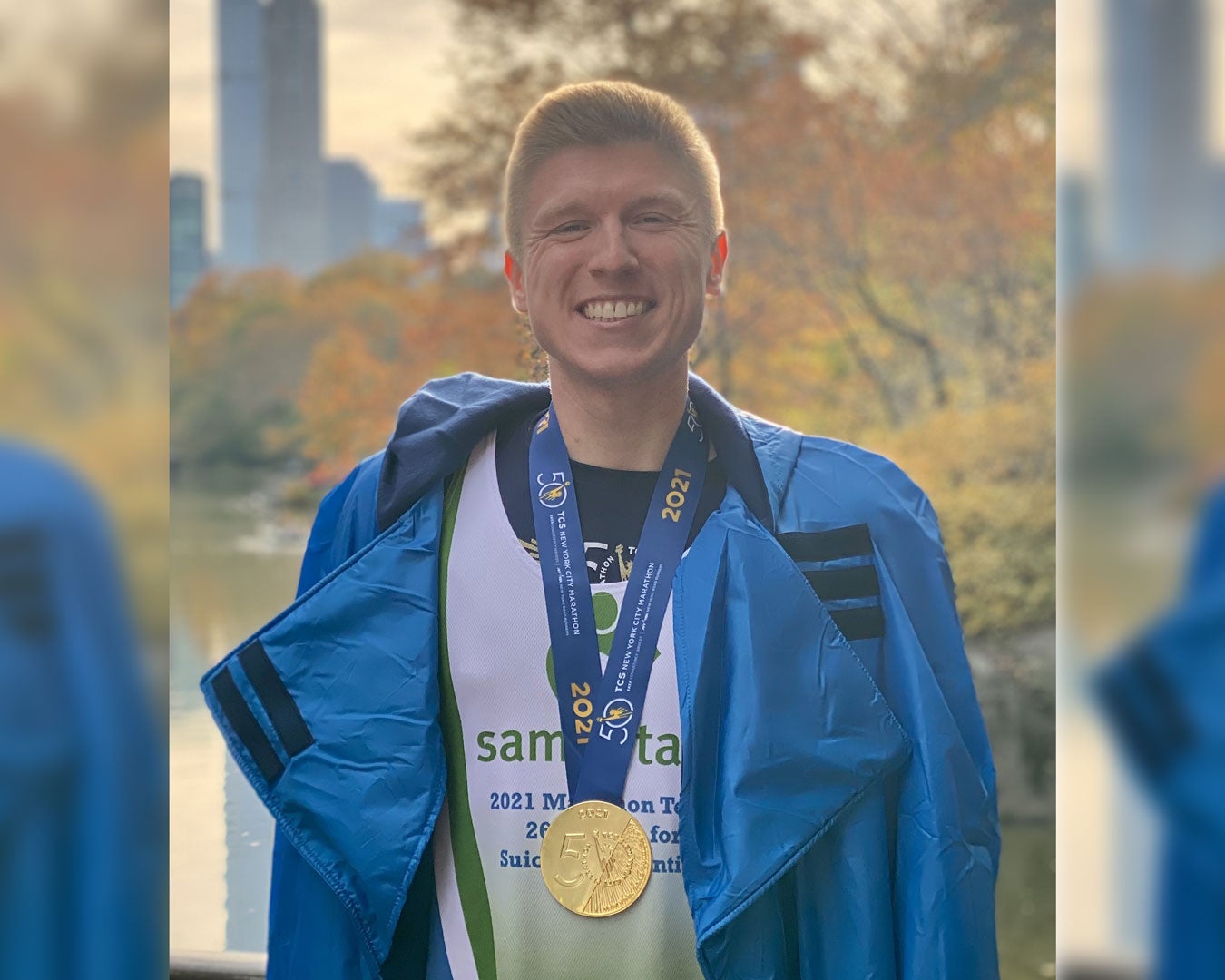 This runner is advocating for suicide prevention