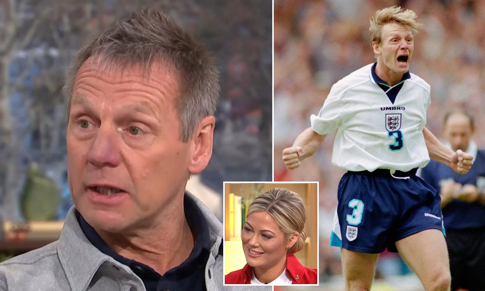 England legend Stuart Pearce reunites with cabin crew member who helped ...