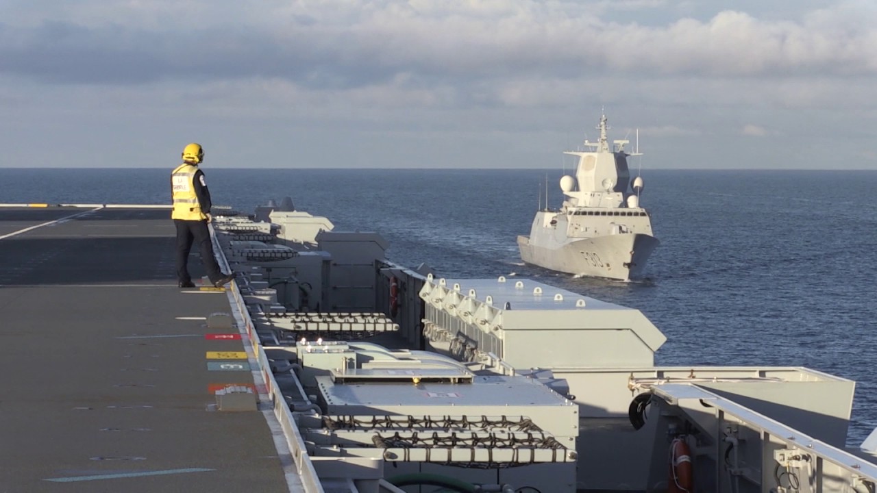 UK and US Naval Power Unite: HMS Queen Elizabeth and USS George H.W. Bush