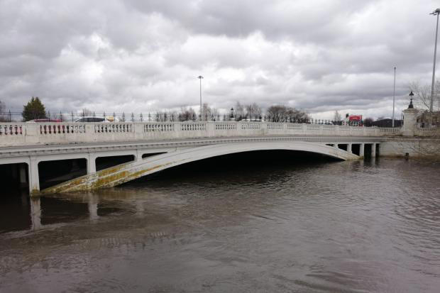 Red flood warning issued for Mersey in Warrington stating flooding is ...