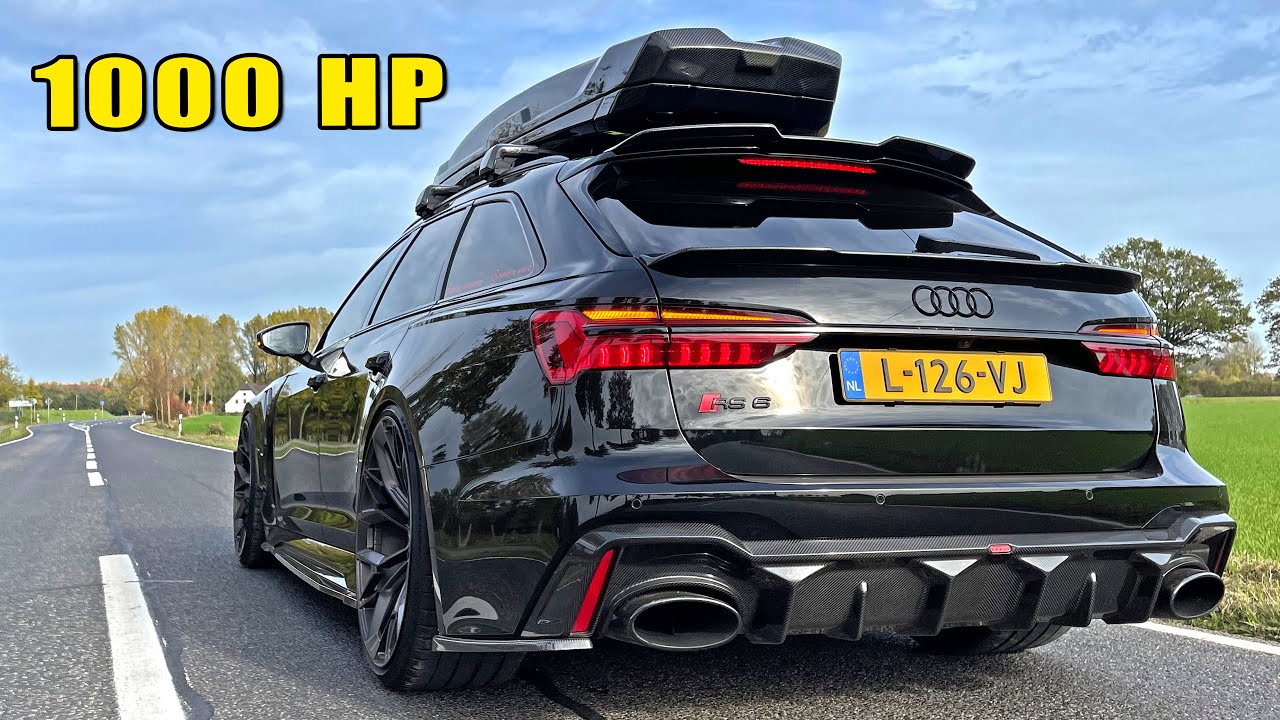 1000HP Audi RS6 C8 – Insane Acceleration & Brutal Sound! 🔥🎧