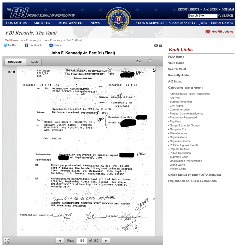 No, JFK Jr. did not call Biden a 'traitor' in newly released JFK assassination files