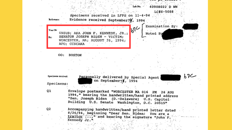 No, JFK Jr. did not call Biden a 'traitor' in newly released JFK assassination files